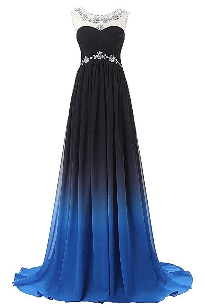 Gradient Prom Dresses,chiffon Prom Dress,long Party Dress on Luulla