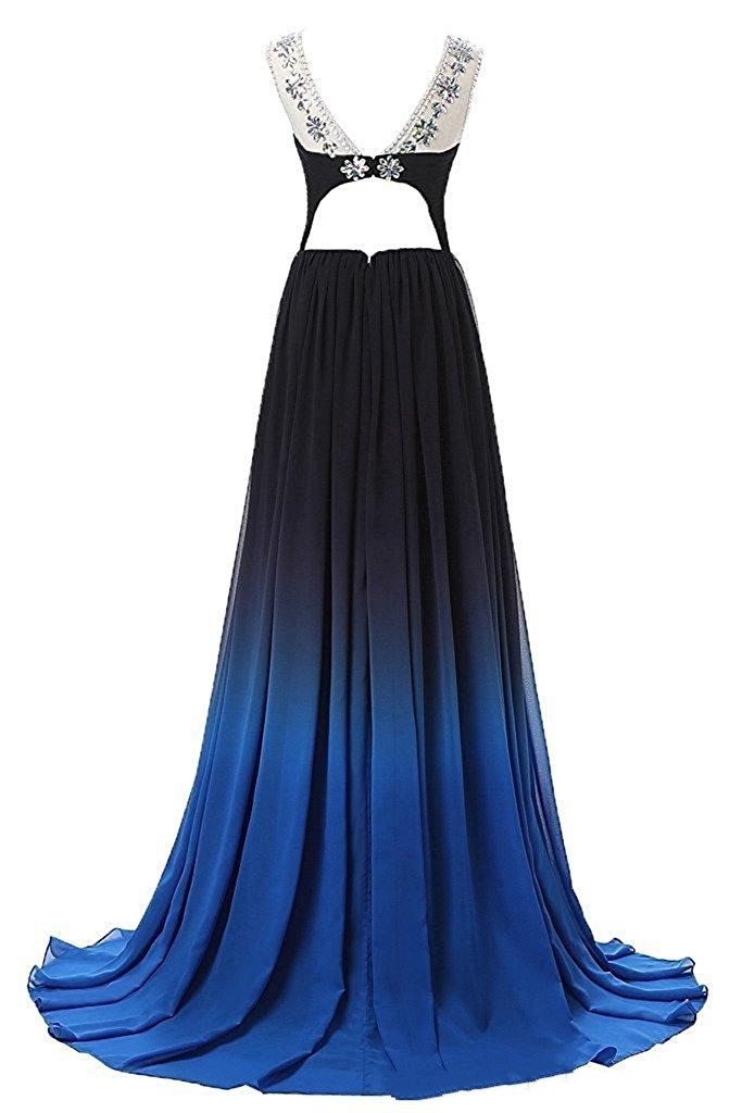 Gradient Prom Dresses,chiffon Prom Dress,long Party Dress on Luulla